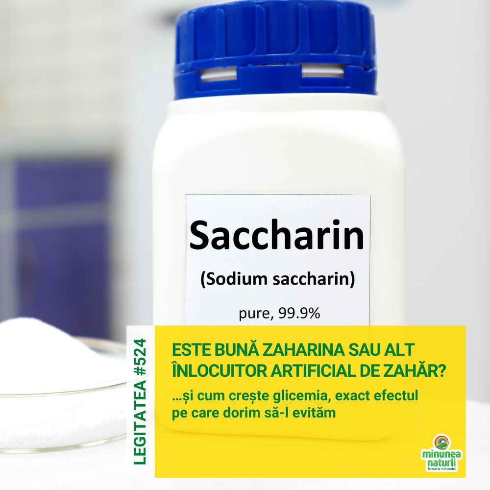 Este bună zaharina sau alt înlocuitor artificial de zahăr? (Legitatea ...